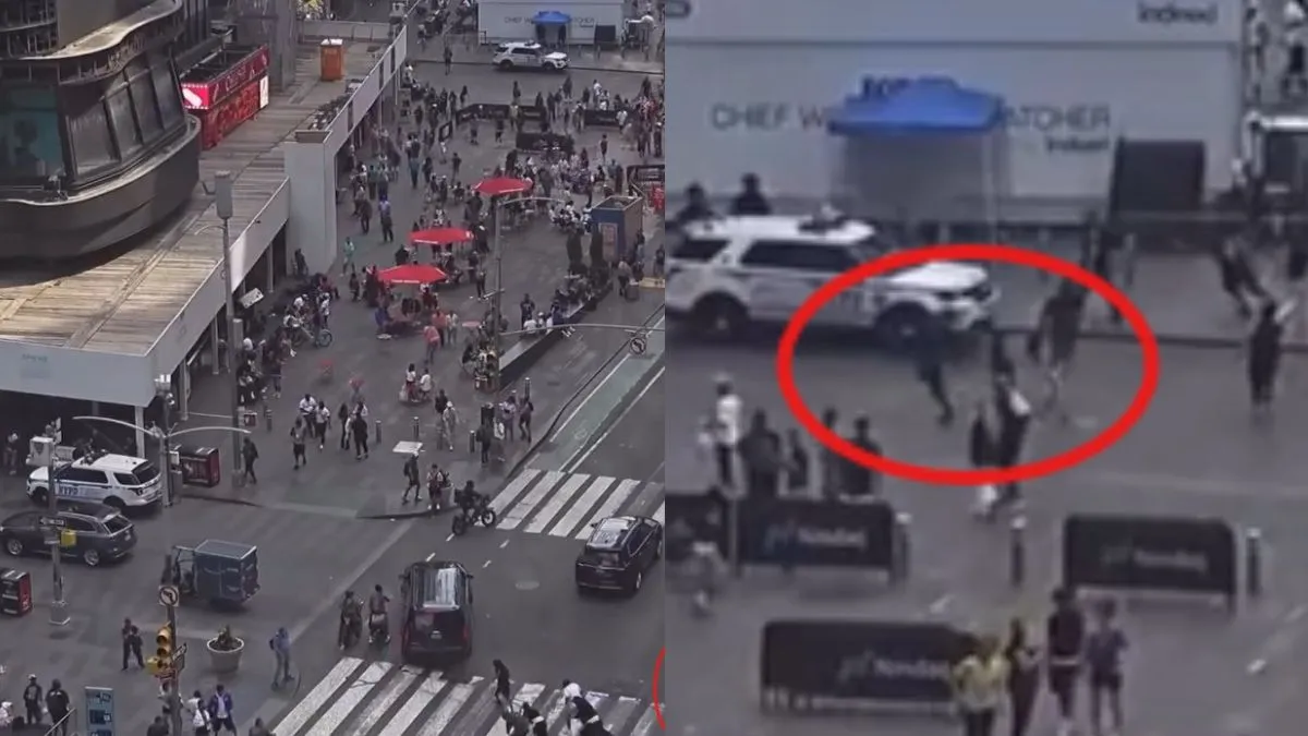 Shooting at New York's Times Square triggers panic; crowds flee, one ...