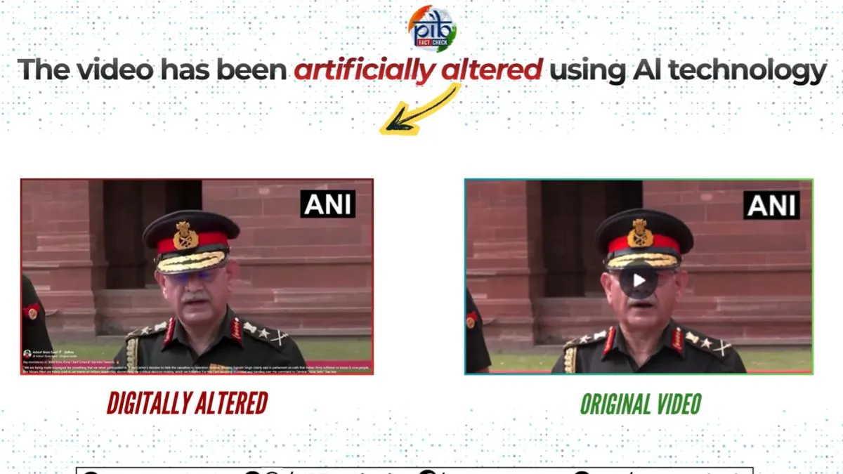 PIB debunks fake video of General Upendra Dwivedi, slams Pakistan ...
