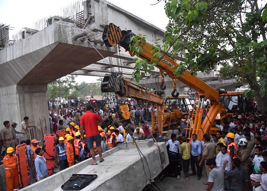 In pics: Devastation in Varanasi as flyover collapses; 18 dead | India ...