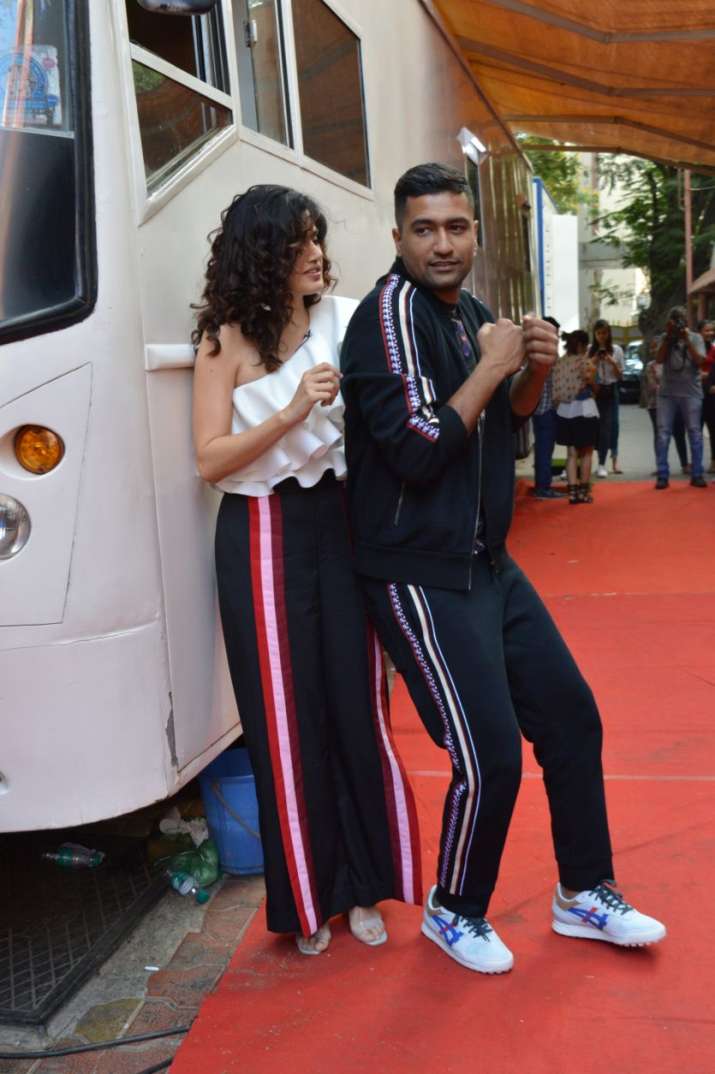 Vicky Kaushal, Taapsee Pannu go into Manmarziyaan mode with their goofiness. Check out pictures ...