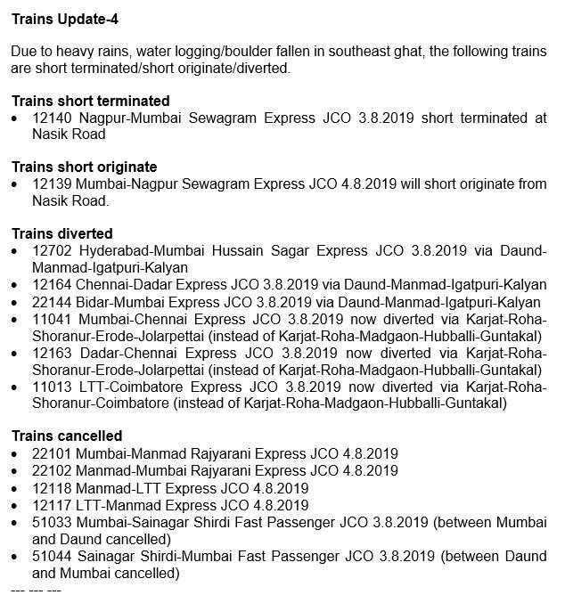 Mumbai rains: Several trains delayed, cancelled due to heavy downpour | India News – India TV