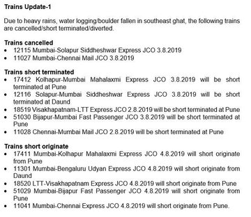 Mumbai rains: Several trains delayed, cancelled due to heavy downpour | India News – India TV