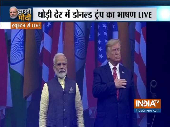 Picture of the day: Modi-Trump share warm hug, handshake at Howdy Modi ...