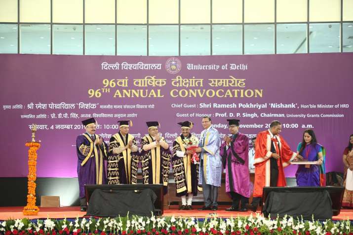 Delhi University felicitates Rajat Sharma as Distinguished Alumnus at ...