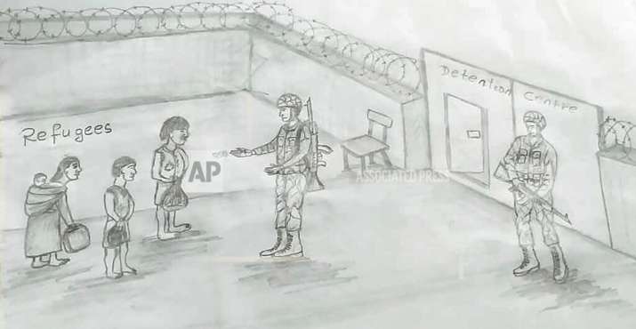 Artist sketches heart-wrenching life in a detention centre. See pics ...