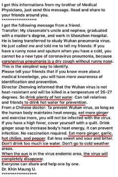 Coronavirus has broken out in India. Even in WhatsApp forwards ...