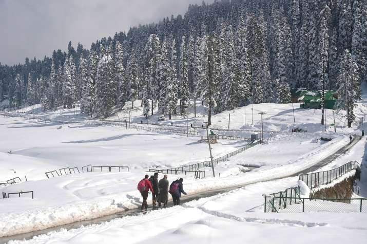 Snowfall india gulmarg jammu kashmir shimla himachal postcards photos ...