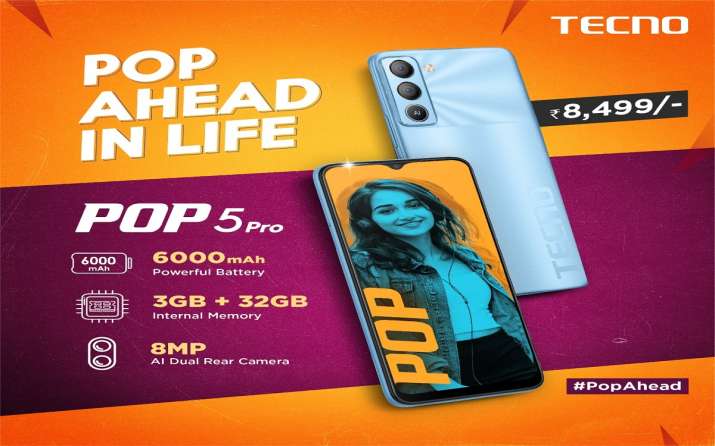TECNO launches POP 5 Pro launched in India at Rs. 8,499 | Technology ...