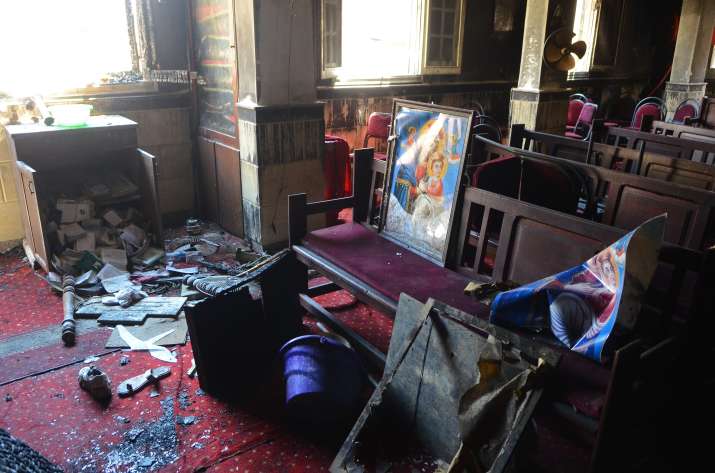 Cairo: Fire kills 41, injures 14 in Coptic church, say officials ...