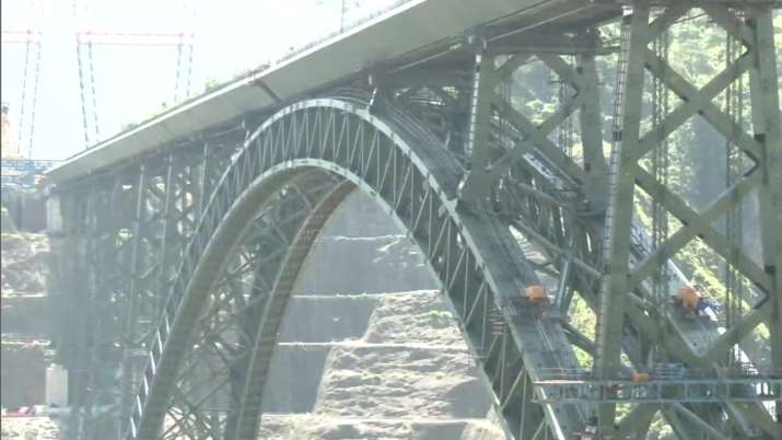 Udhampur Baramulla world highest rail bridge golden joint completed ...