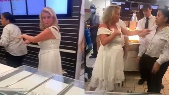 Viral video: Woman goes crazy in McDonald's as she crams burgers inside ...