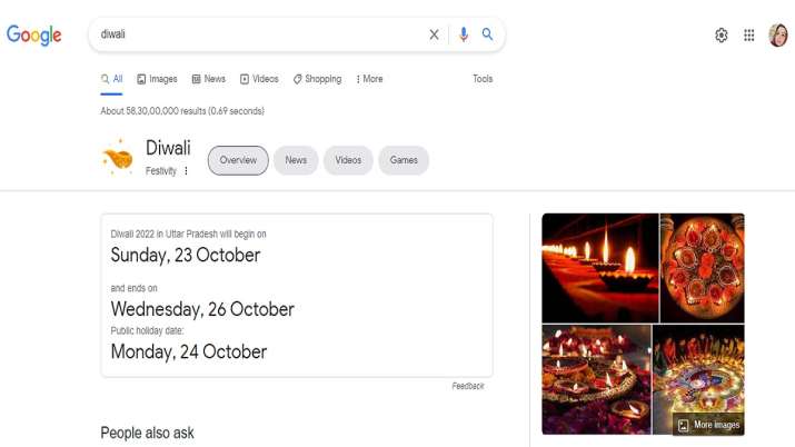 Google Diwali 2022: This is how you can light up your home page | Technology News – India TV