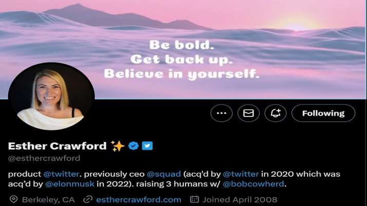 After being laid-off from Twitter, Esther Crawford expressed her ...