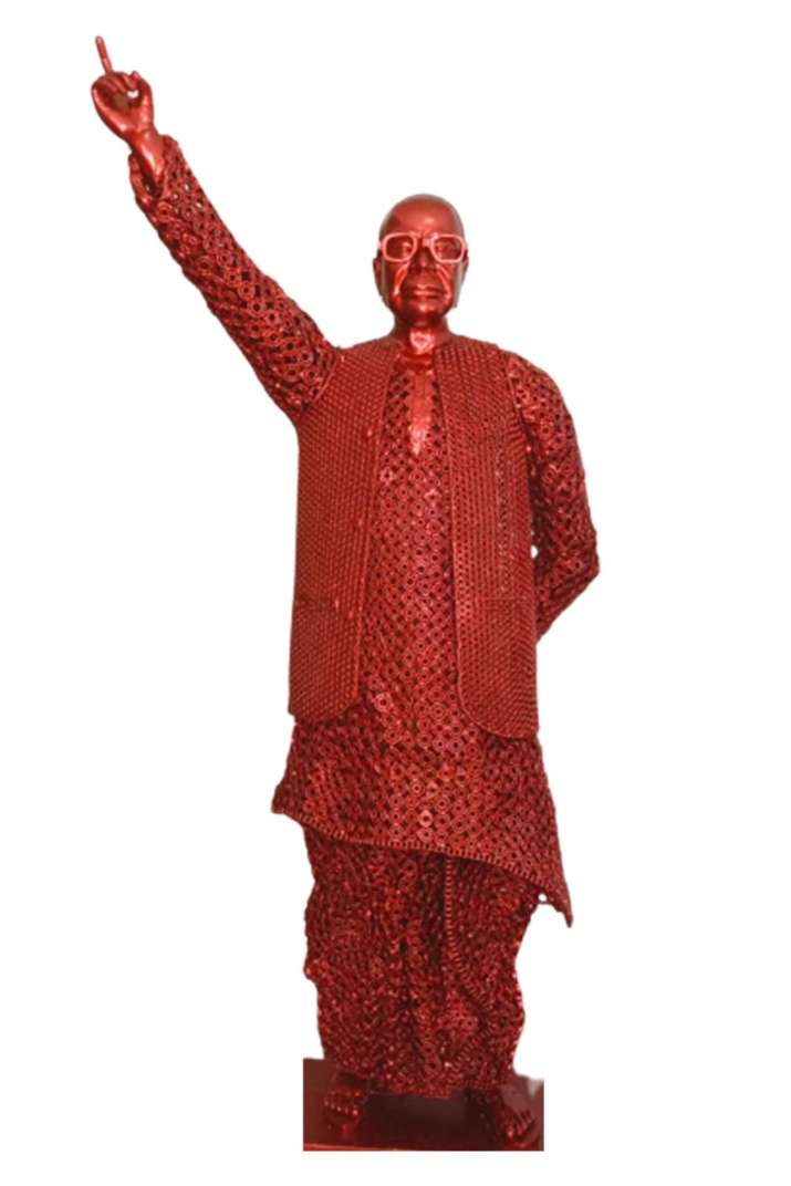 ITI Berhampur students create Biju Patnaik's sculpture on his birth ...