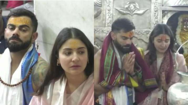 Anushka Sharma-Virat Kohli visit Mahakaleshwar Temple in Ujjain ahead of 4th IND vs AUS match ...