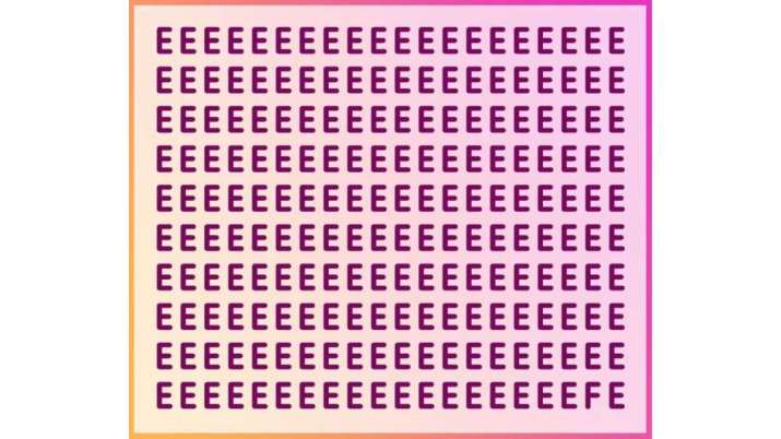 Optical Illusion: Spot the hidden F among Es in this picture within 10 ...