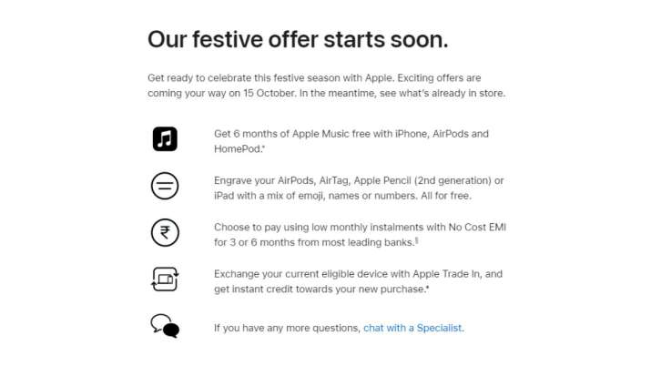 Apple's Festive Season Sale 2023: Mark your calendar for October 15 to ...