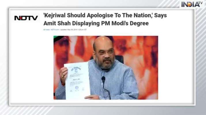Fact Check: What's truth behind viral video of Amit Shah claiming PM Modi's degree is fake ...