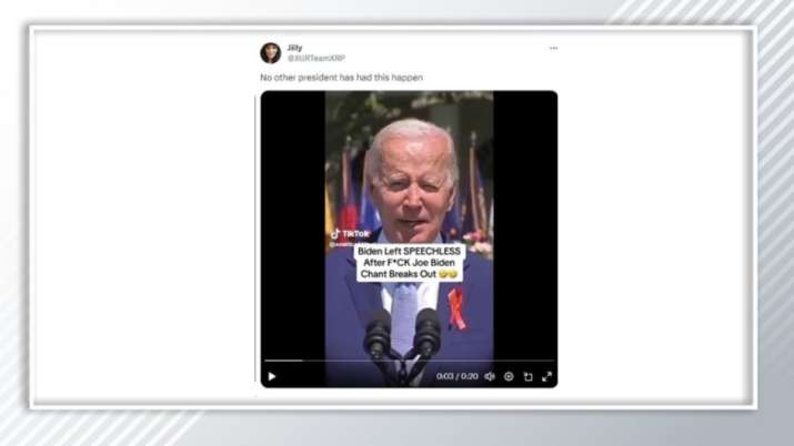 FACT CHECK: Doctored video showing profane chants during US President ...