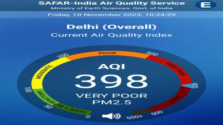 Delhi's air quality improves slightly to ‘Very Poor' category after overnight rain | Delhi News ...