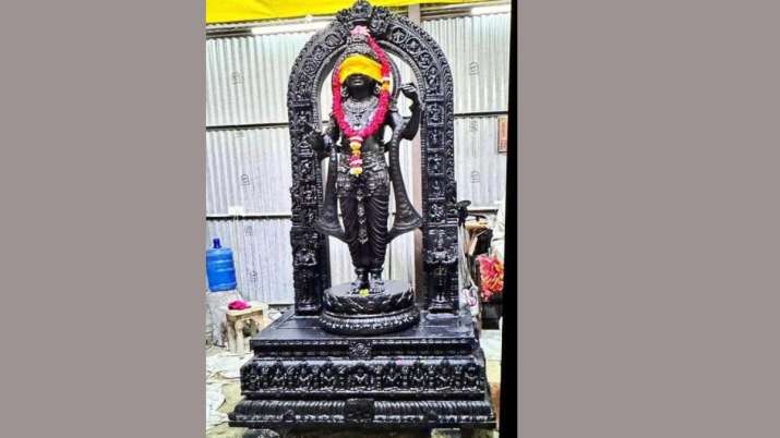 First glimpse of Lord Ram Lalla's idol inside Ayodhya temple's sanctum ...