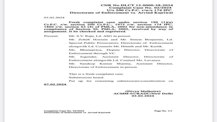 Enforcement Directorate moves court against Arvind Kejriwal for skipping summons in Delhi liquor ...