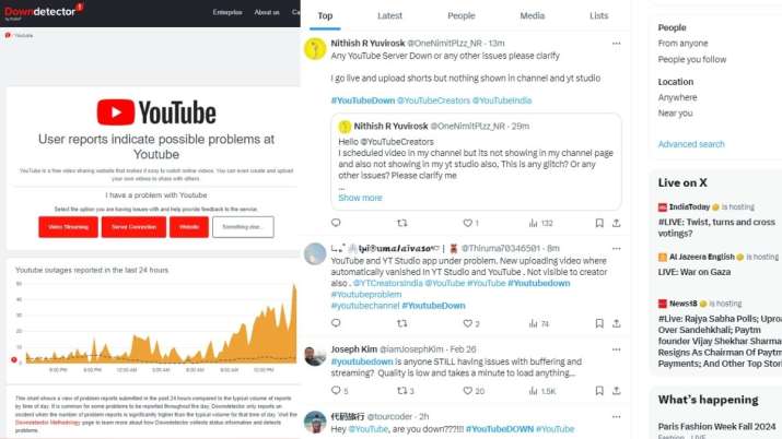 YouTube down for more than 20 minutes- What went wrong? – India TV