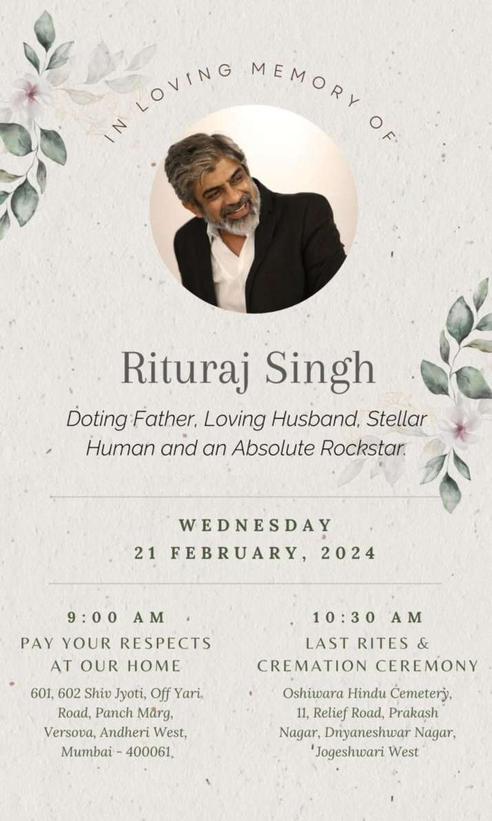 Anupamaa actor Rituraj Singh dies due to heart attack at 59 – India TV