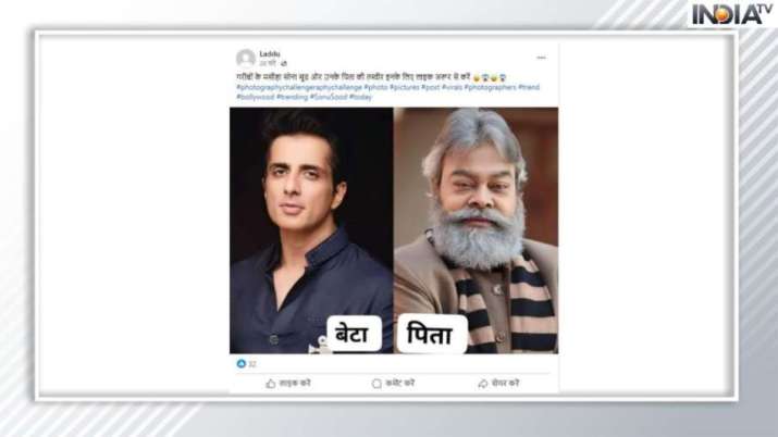 Fact Check: No, person seen in photo with Sonu Sood is not his father ...