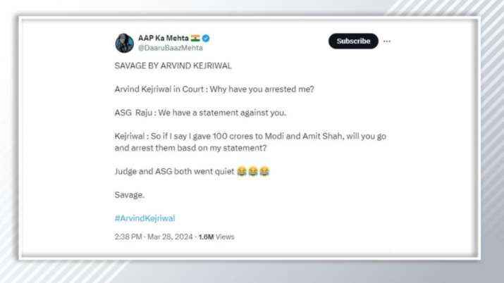 FACT CHECK: Alleged 'savage' courtroom exchange between Delhi CM Kejriwal and ASG Raju proven ...
