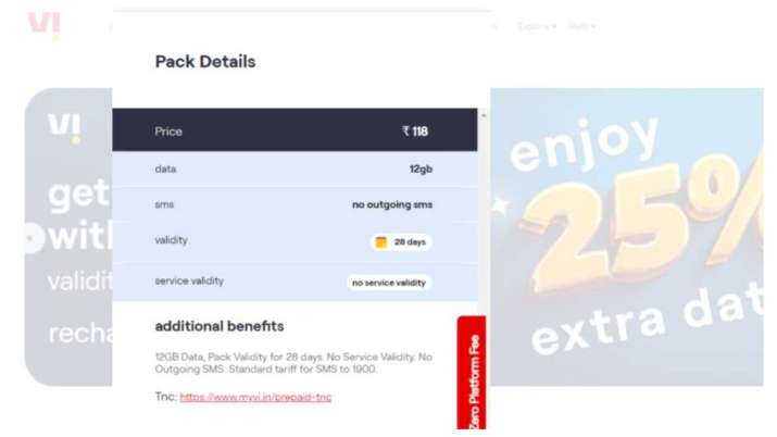 Vodafone Idea launched a new affordable recharge plan for 28 days ...
