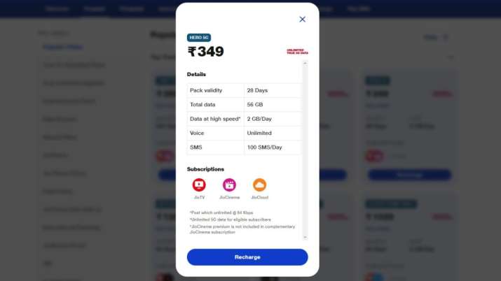 Jio enhances Rs 349 prepaid plan with exciting offers for millions of ...