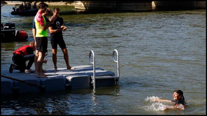 France: Paris mayor takes a dip in Seine river to dispel water quality ...