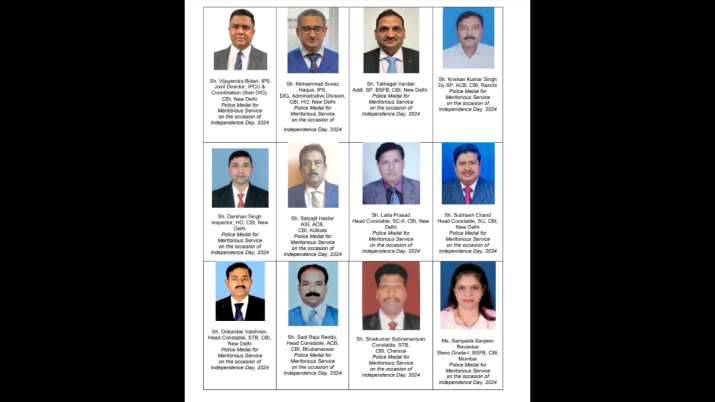 Independence Day 2024: 18 CBI officials awarded President's Police ...