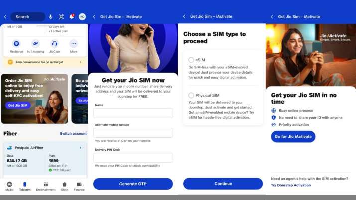Jio new users can activate SIMs at home using the iActivate: Here's how ...