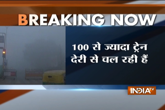 Over 100 trains running late due to dense fog; flight operations at IGI disrupted | India News ...