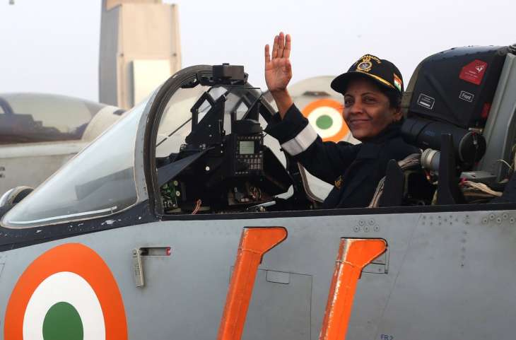 Defence Minister Sitharaman witnesses Indian Navy's sea prowess at INS ...