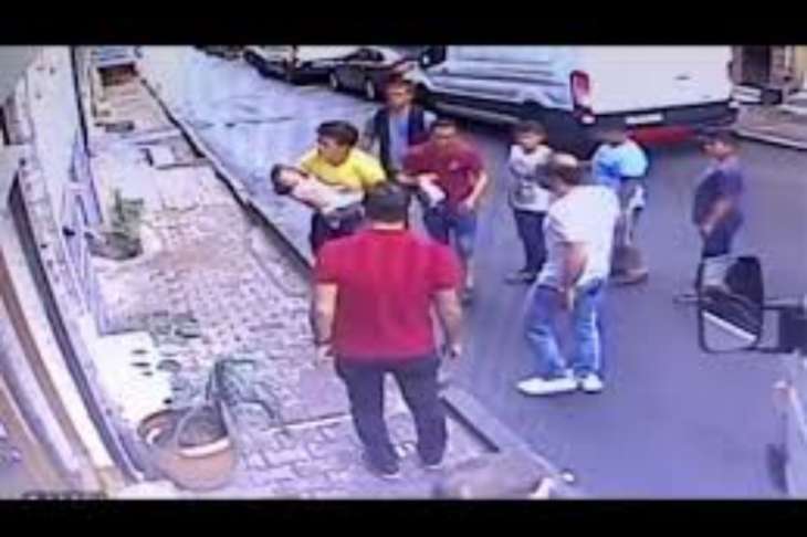 Spine chilling viral video of a teenage boy catching a baby falling ...