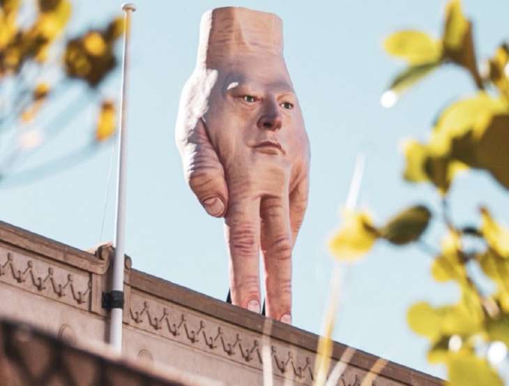 Did you see this 'hand with a face' creature? It stands tall in New ...