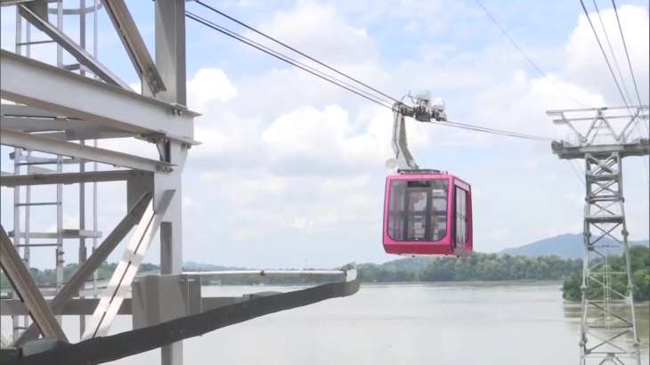 Assam Guwahati India's longest ropeway across Brahmaputra | India News ...