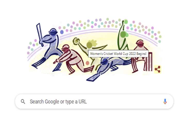 Google Doodle celebrates the commencement of ICC Women’s World Cup ...