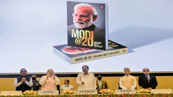 'Modi @20: Dreams Meet Delivery': Book on PM's life launched in Delhi ...