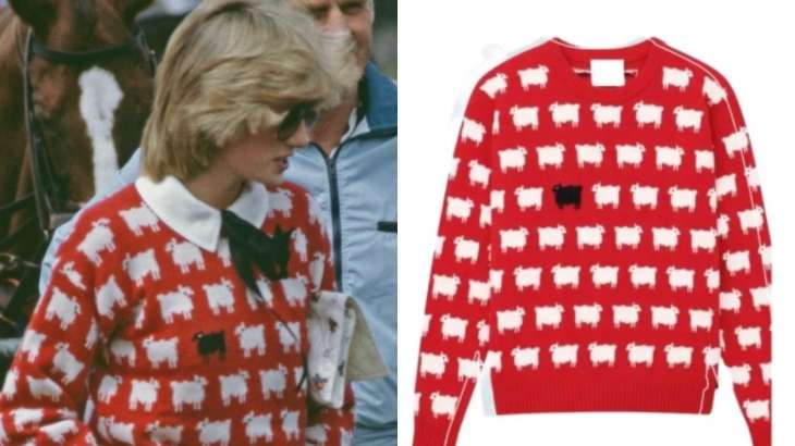 Princess Diana's iconic black sheep sweater is going up for auction ...
