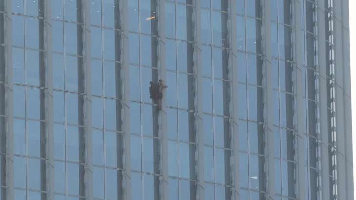 British man climbs halfway up world’s 5th-tallest building with no rope ...