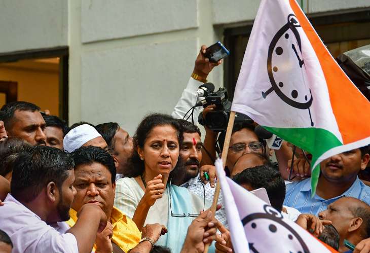 NCP crisis: 'Disrespect us, but not my father'- Supriya Sule attacks cousin Ajit Pawar | Ncp ...
