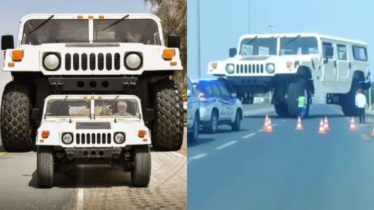 Video of Dubai Sheikh’s jaw-dropping 46-feet Hummer goes viral on ...