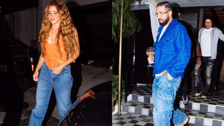 Shakira and Drake spotted together leaving a party in Los Angeles ...