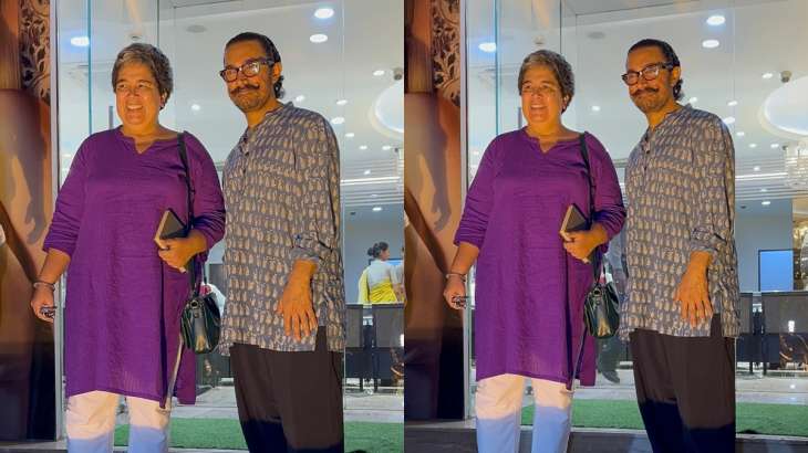 Aamir Khan, ex-wife Reena Dutta spotted outside Mumbai jewellery shop ...