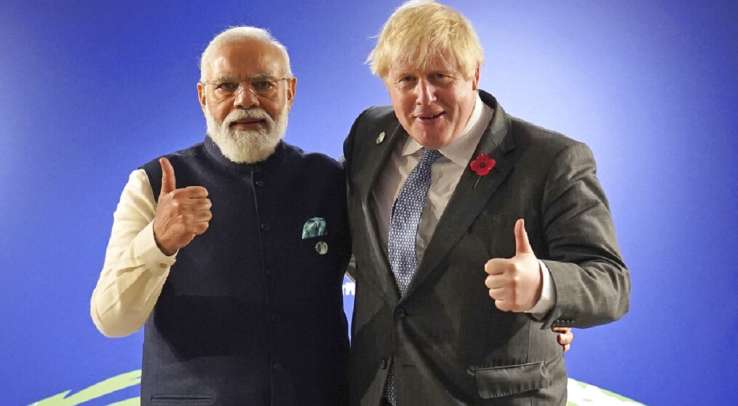 PM Modi holds bilateral talks with UK PM Boris Johnson on sidelines of COP26; discusses climate ...