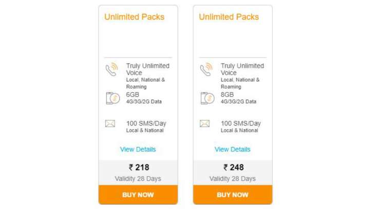 Vodafone introduces new Rs. 218, Rs. 248 prepaid plans: See validity ...